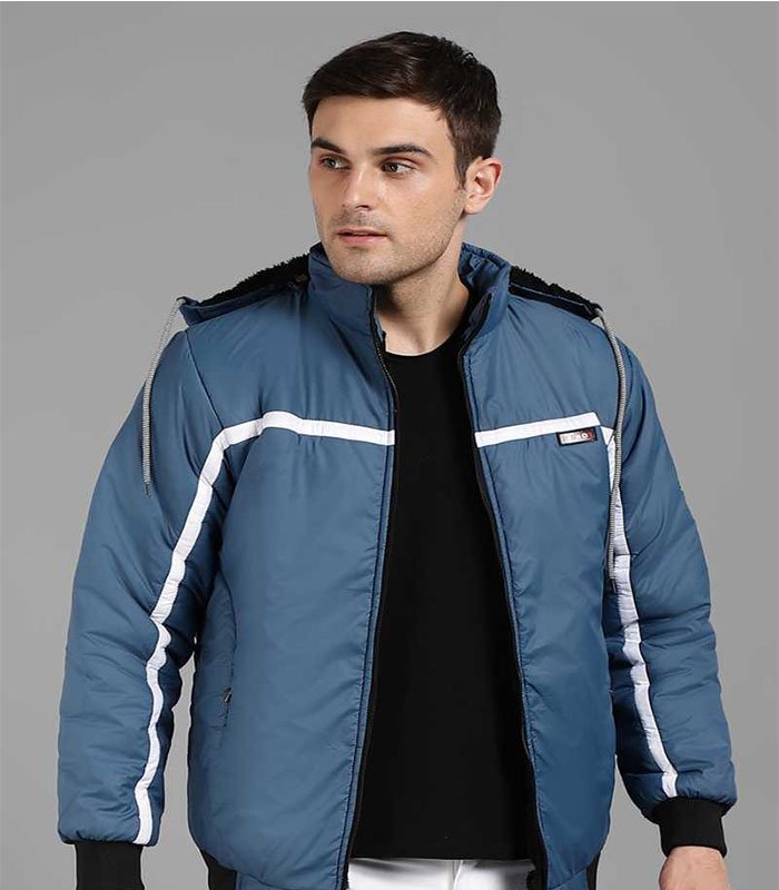 PARX Full Sleeve Textured Men Leather Jacket - curveglamstore.com